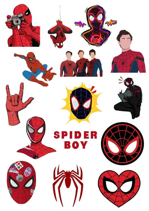 Spider Man Stickers Aesthetic Stickers 15 Pieces of Cool Stickers For ...