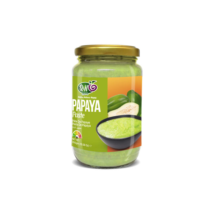 Q&N Flavors Papaya Paste – 300g | Natural Meat Tenderizer Paste | Daraz.pk