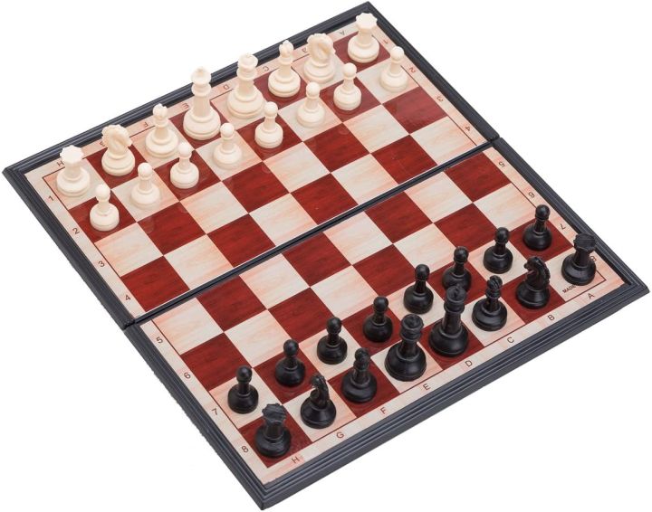 Magnetic Portable Classic Brain Chess Board Foldable 12" X 12" inches ...
