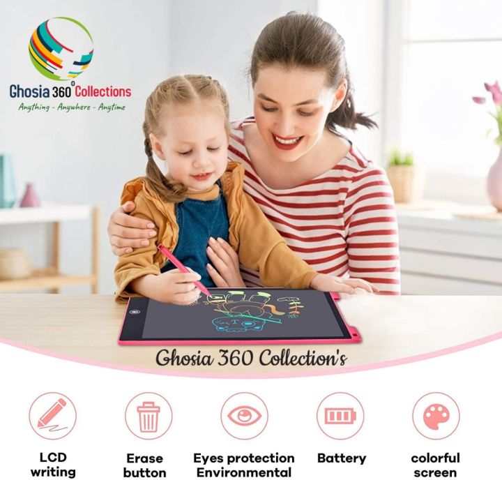 Kids Smart Learning & Drawing Writing Tablet Multicolor Stroke_LCD ...