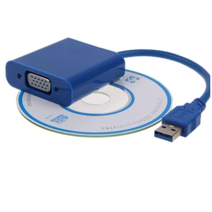 USB To VGA Converter Male USB 3.0 to Female VGA Connector | Daraz.pk
