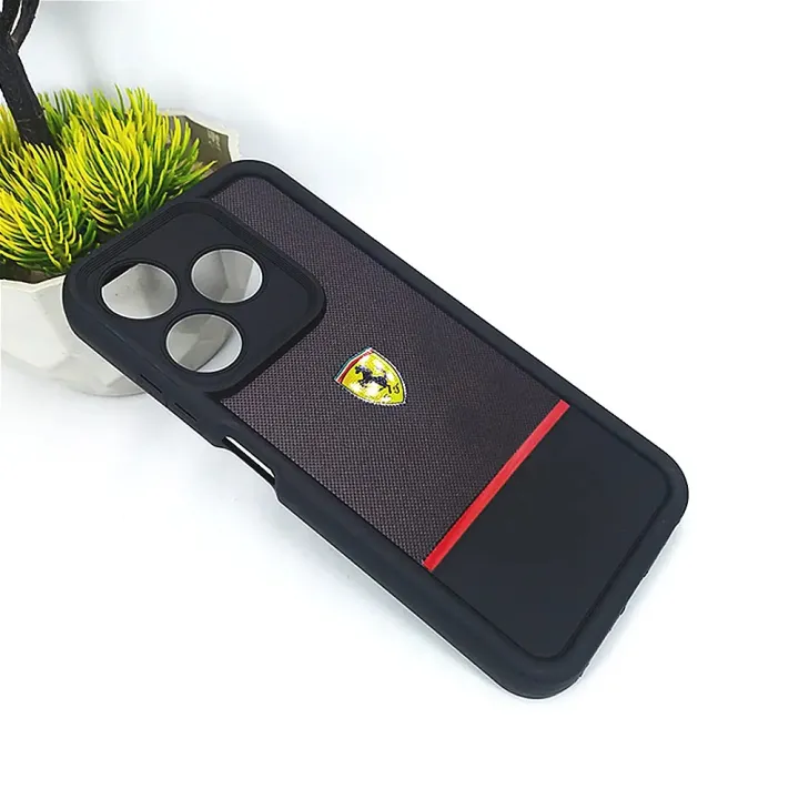 Tecno Spark 10C|Spark 10 Logo Soft Silicone Printed Back Case (Black ...