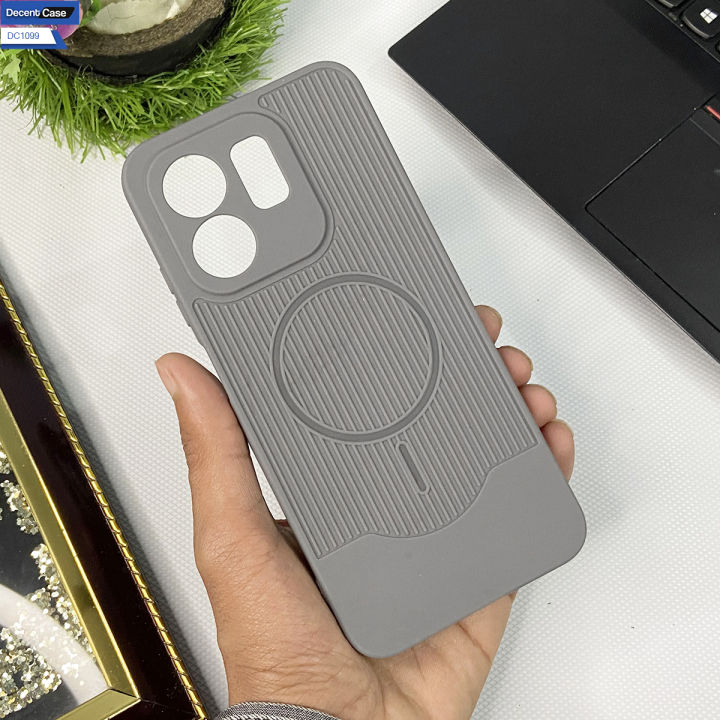 Infinix Hot 50i cover - Gray - Luxury Line Pattern Smartphone Case for ...