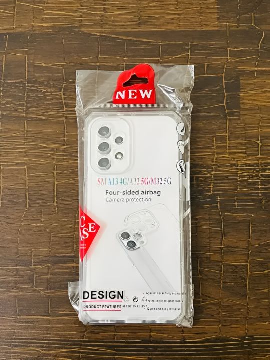 SAMSUNG A03 Transparent Soft Back Cover - Four-Sided Diamond Cut Design ...
