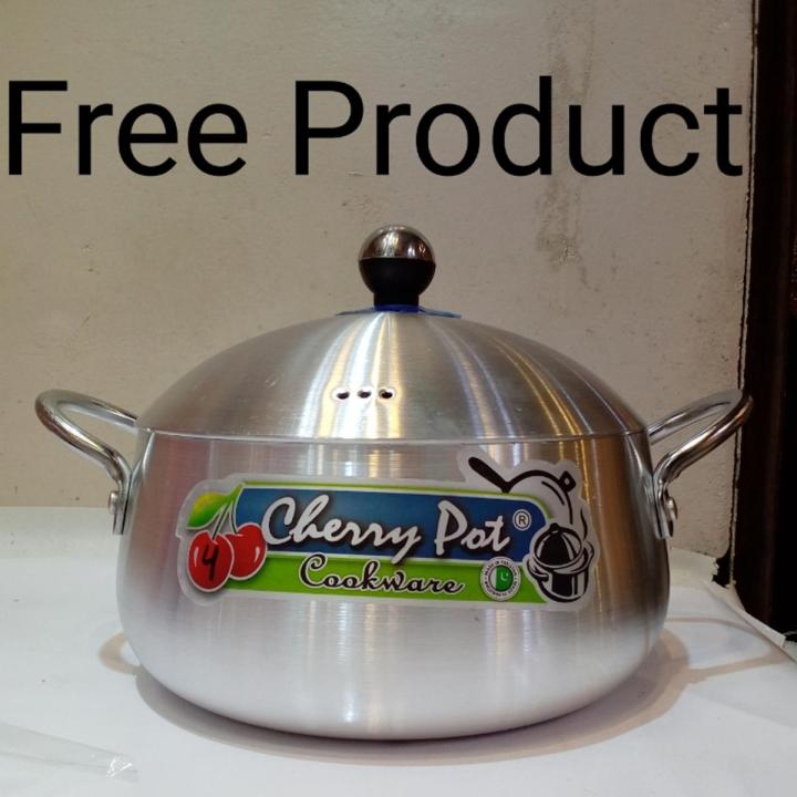 Cherry pot Crystal pot FREE COOKING HEAVY GUAGE SPOON silver (almunium ...