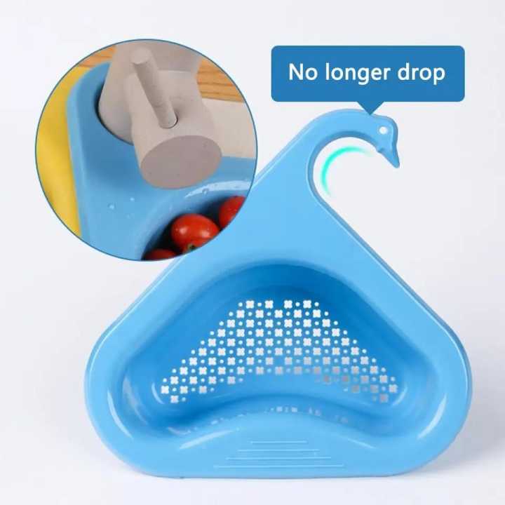 1Pcs Swan Drain Basket | Kitchen Sink Strainer Shelf | Vegetable Fruit ...