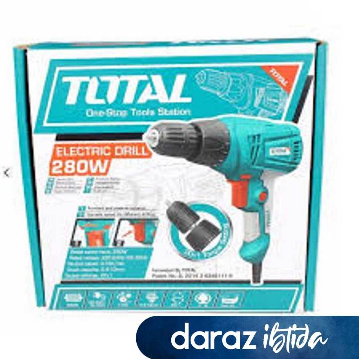 TOTAL (INDUSTRIAL - PRC) - TD502106 - ELECTRIC DRILL - 10MM - 0-750RPM - 280W | Daraz.pk