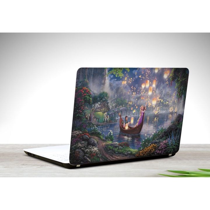 Tangled Rapunzel Disney Princess Boat Laptop Skin Vinyl Stickers Decal ...