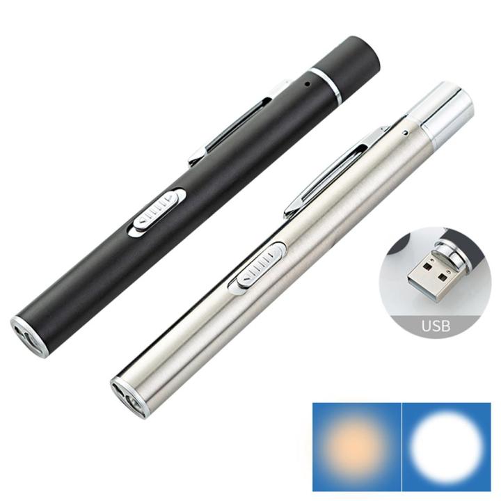Portable LED Flashlight Work Light Medical First Aid Pen Light Torch ...