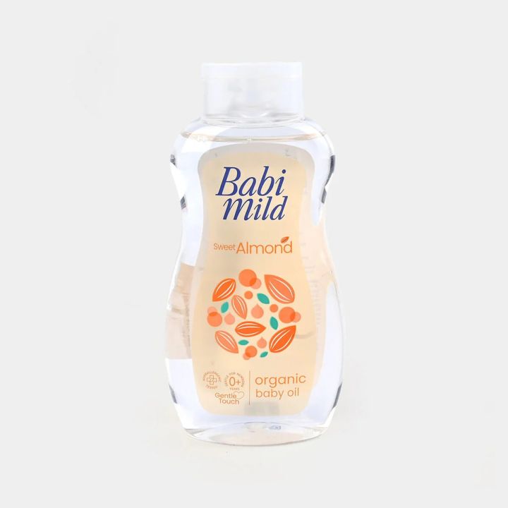Babi Mild Sweet Almond Organic Baby Oil - 100ml | Daraz.pk