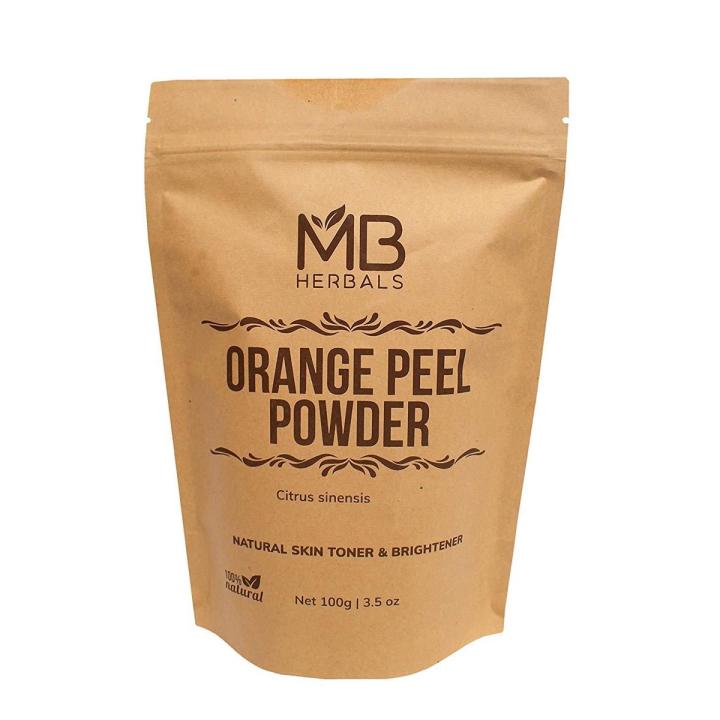 MB Herbals Pure Orange Peel Powder 100 g - 100% Pure & Natural Sun Tan ...