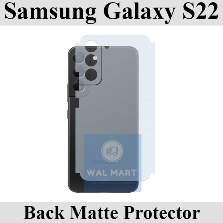 Samsung Galaxy S22 Back Protector Carbon Fiber Matte Soft Skin Sheet ...