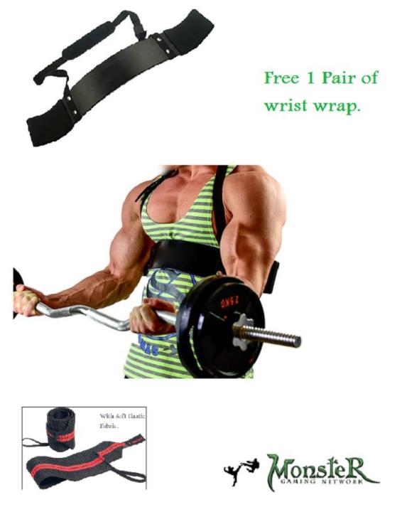 Arm Blaster Bicep Enhancer Arm Blaster gym belt gym exercise gym gloves ...