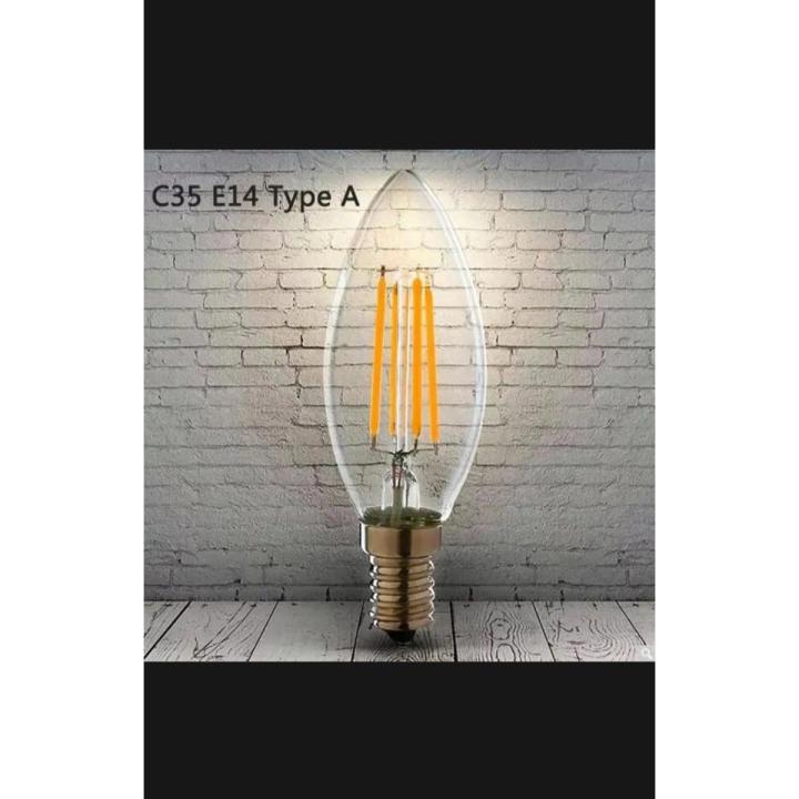Retro LED candle Light Edison Bulb, E14, E27, 4watts | Daraz.pk