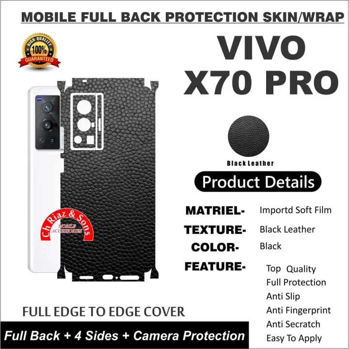 VIVO_ X70 PRO FULL BACK 360 PREMIUM, Protection Skin / Wrap - LEATHER ...