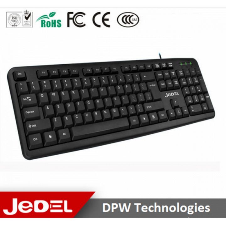 JEDEL K11 Soft Buttons USB Keyboard with Standard Layout | Daraz.pk