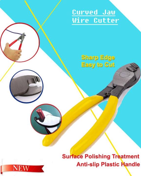 High Leverage Cable Wire Cutter Curved Jaw Electrical Cutting Tool ...