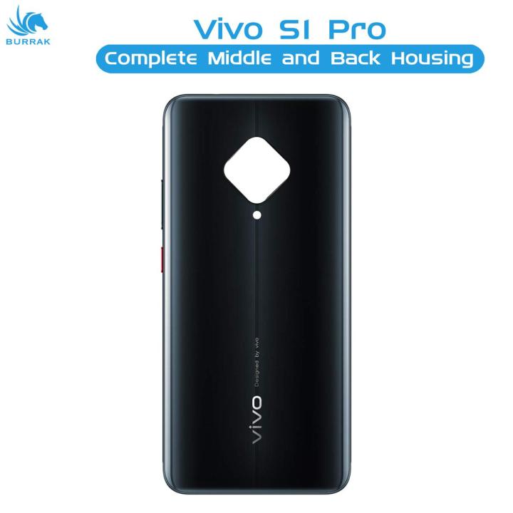 Vivo S1 Pro Housing Middle Frame With Side Button and Camera Lens Body ...