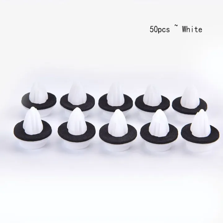 50Pcs Universal Auto Fastener Clips Retaining Door Panel Clips Bumper ...