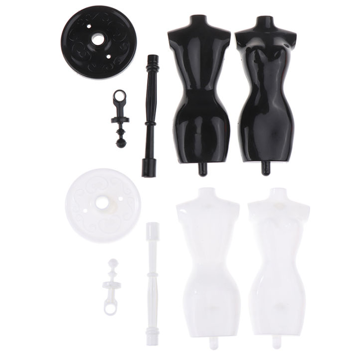 1Set 1:6 Dollhouse Miniature Mannequin Coat Hanger Skirt Support ...