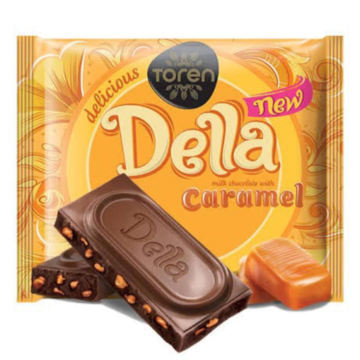 TOREN Della Milk Chocolate With Crunchy Caramel / Imported / Pack of 3 ...