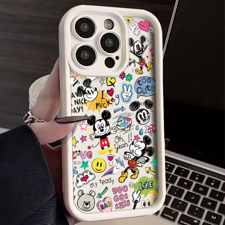 Disneies Cartoon Cute Mickey Phone Case For OPPO A17 A18 A36 A57 A77S ...