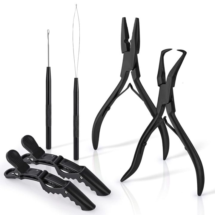 Hair Extension Beading Tool Kit Stainless Steel Hair Extensions Micro ...