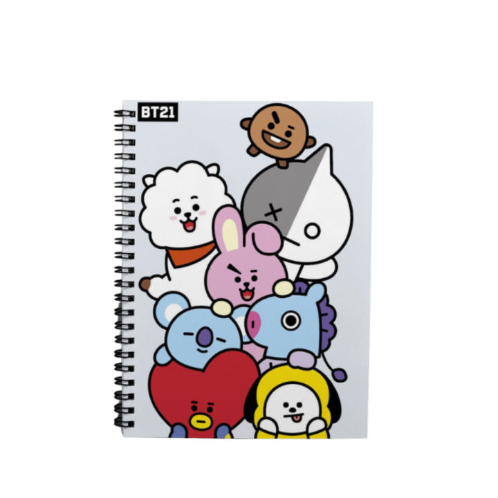 KPOP BT21 notebook BTS group diary Spiral personal writing diary cheap ...