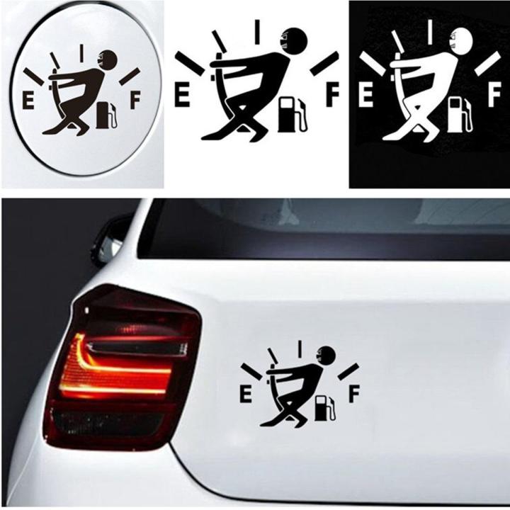 Funny Car Sticker (Black) Pull Fuel Tank Pointer To Full Fuel Gage ...