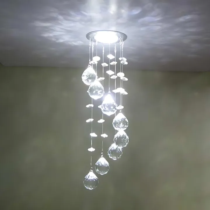 Sparkling Crystal K-9 Pendant Ceiling Light for Living Room, Bedroom ...