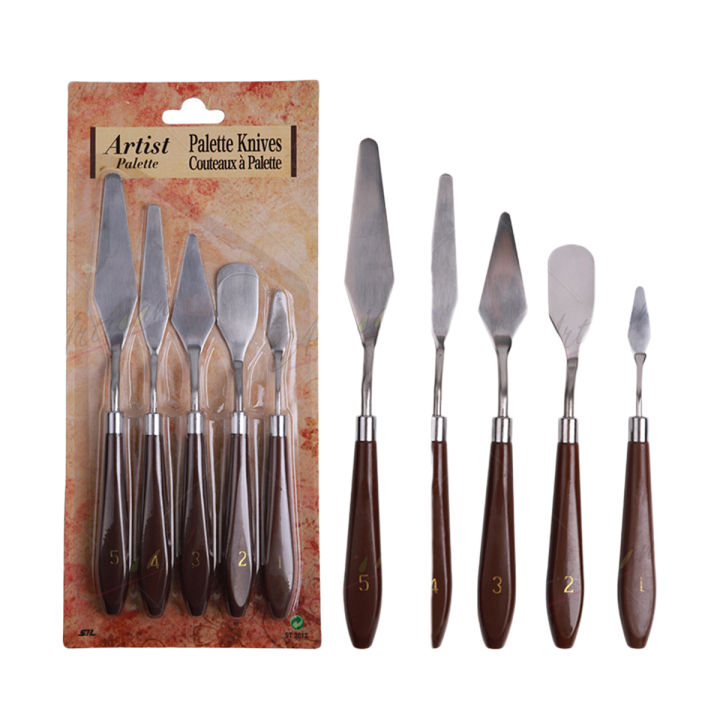 5 PCS DIY Stainless Steel Palette Knives Knife Set | Daraz.pk