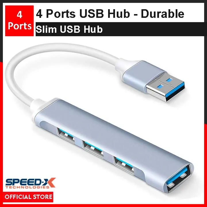 4 Port Usb Ultra Slim Portable Hub Aluminum Alloy | Daraz.pk