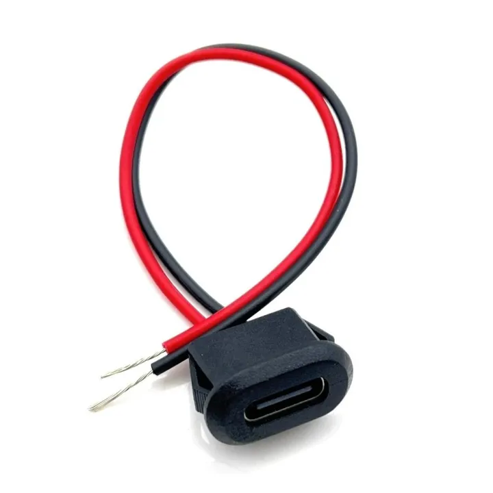 Direct Compression Waterproof Female Base With Welding Wire Type-C Base ...