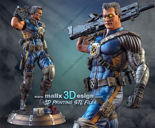 Cable X Men Action Figure Statue Hand Painted Custom Made | Daraz.pk
