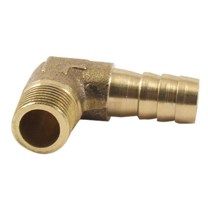 8mm Hose x 3/8" Male Thread 90 Degree Brass Elbow Barb Coupler Connector | Daraz.pk