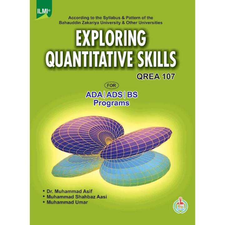 Exploring Quantitative Skills ADA ADP BS BZU | Daraz.pk