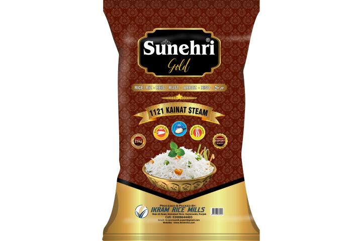 SUNEHRI GOLD 1121 Kainat Basmati Steam Rice 25Kg | Daraz.pk