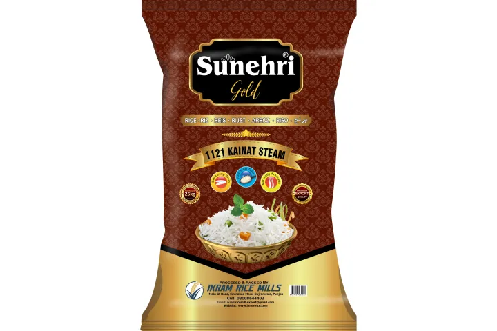 SUNEHRI GOLD 1121 Kainat Basmati Steam Rice 25Kg | Daraz.pk