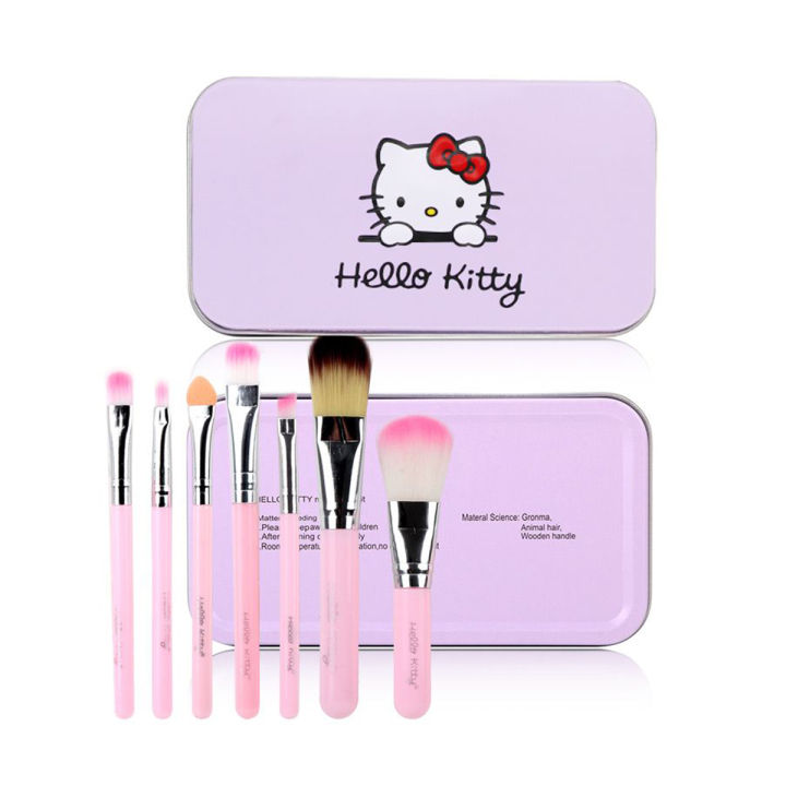 Hello Kitty 7pcs Professional Makeup Foundation Powder Eye shadow ...