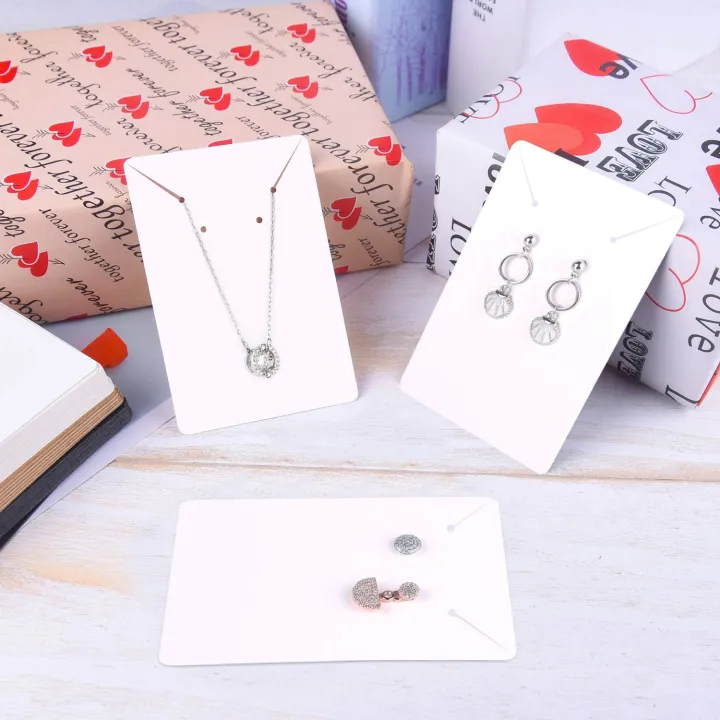 50pcs 2.75x4.125 Inches Jewelry Display Paper Cards Cardboard For ...