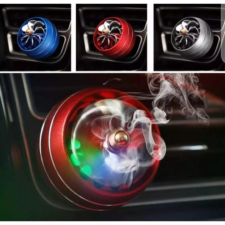 Car AirConditioner Perfume Metal Fan Style With Leds-Premium Quality ...