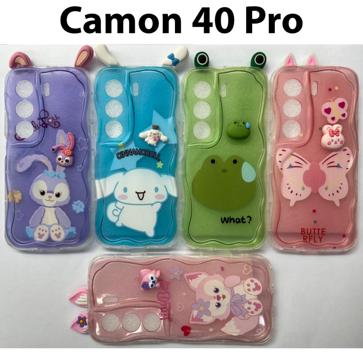 Tecno Camon 40 Pro – Translucent Cartoon Painted TPU Back Cover with 3D ...