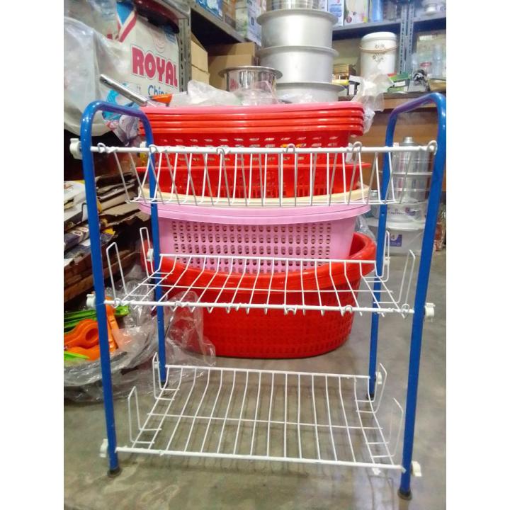 3 Layer Stainless Steel Crockery Stand 3 Racks-Bartan Rack-3 Rack ...
