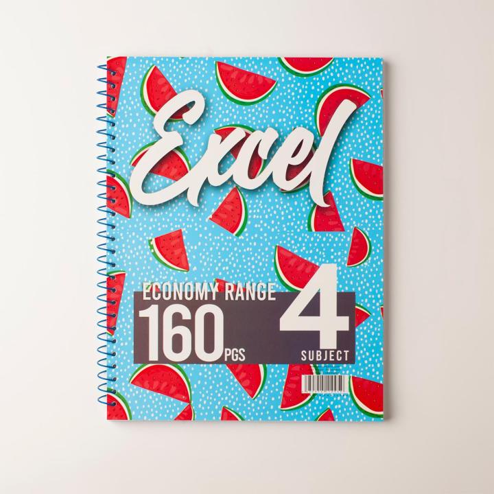 Excel Economy 4 Subject Notebook - Spiral Notebook | Daraz.pk