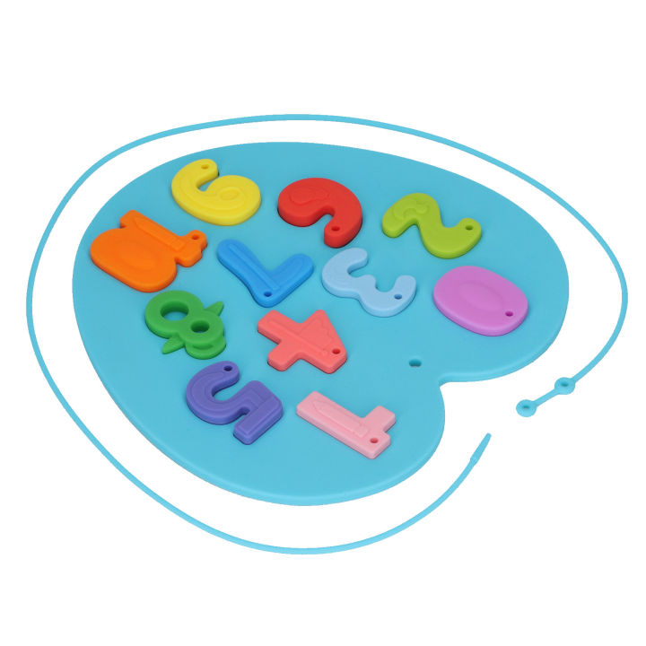 Montessori Learning Number Board Toy Educational Silicone Number Puzzle ...