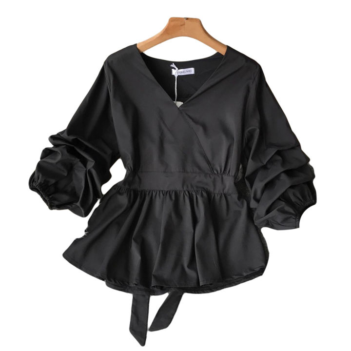 Neelum V Closet Archive Susie Ruffle Sleeve Kimono Waist Top for women ...