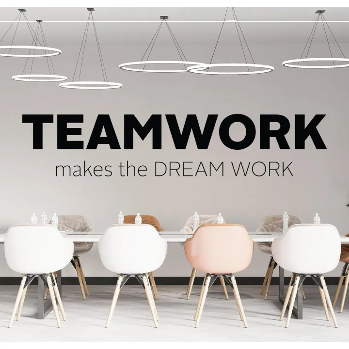 WallsArt Store BIG OFFICE Wall Vinyl Decal Teamwork makes the dream ...