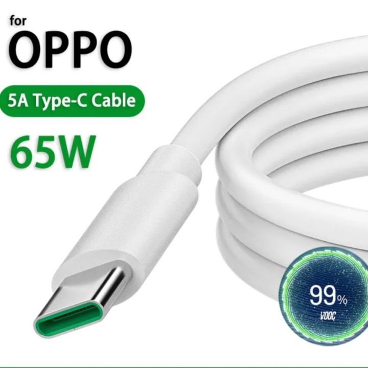 USB Type C Vooc Cable 5A Super Fast Charging Cord for OPPO R17 Reno4 ...