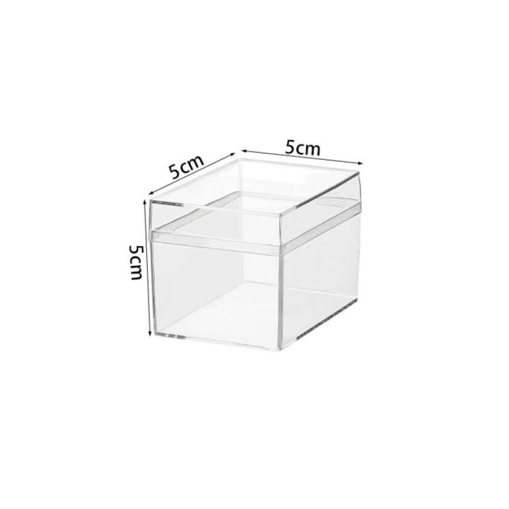 Candy Box Display Cube Square Acrylic Box Transparent Plastic Cake Box ...