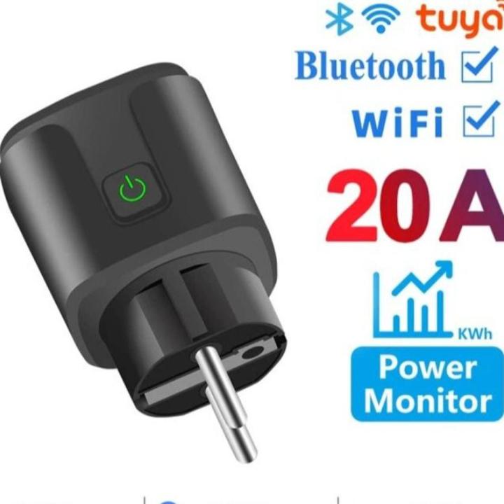 Smart Socket EU 16A 20A AC240V Wifi Smart Plug Power Outlet Alexa ...
